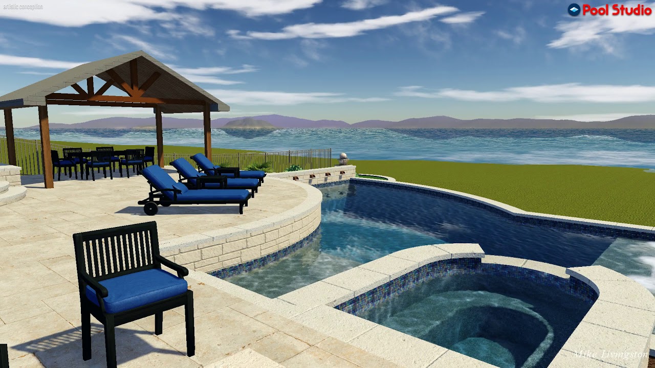 Moran Pool II - Designed by Mike Livingston - Cody Pools - YouTube