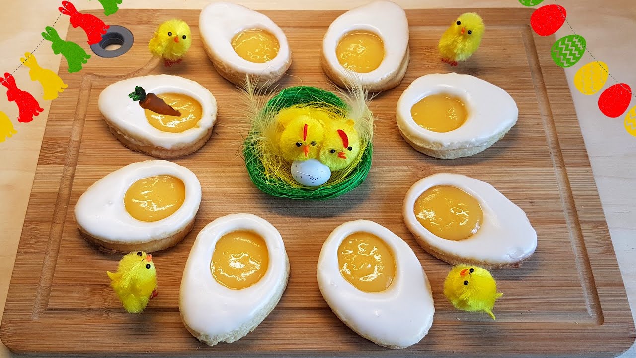 Easter Lemon Eggs 🍋🥚 Cookies with Lemon Curd 🐇🐣 Cooking with Emet - YouTube
