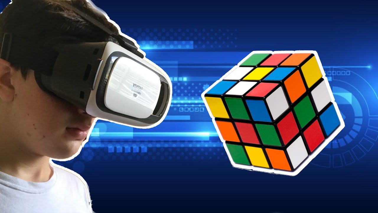 Solving a RUBIK'S CUBE in VR CHALLENGE! - YouTube