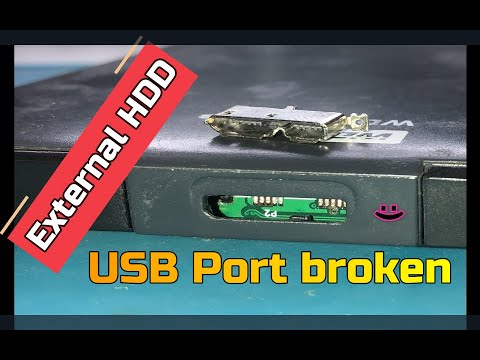 how to Repair Broken External Hard Drive USB Port [W D] - YouTube