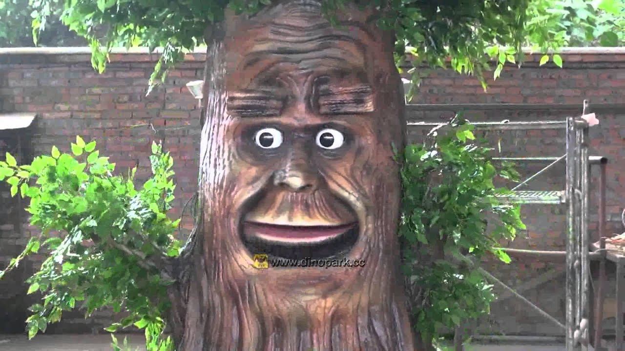 HLT-animatronic talking tree for christmass shopping decoration - YouTube