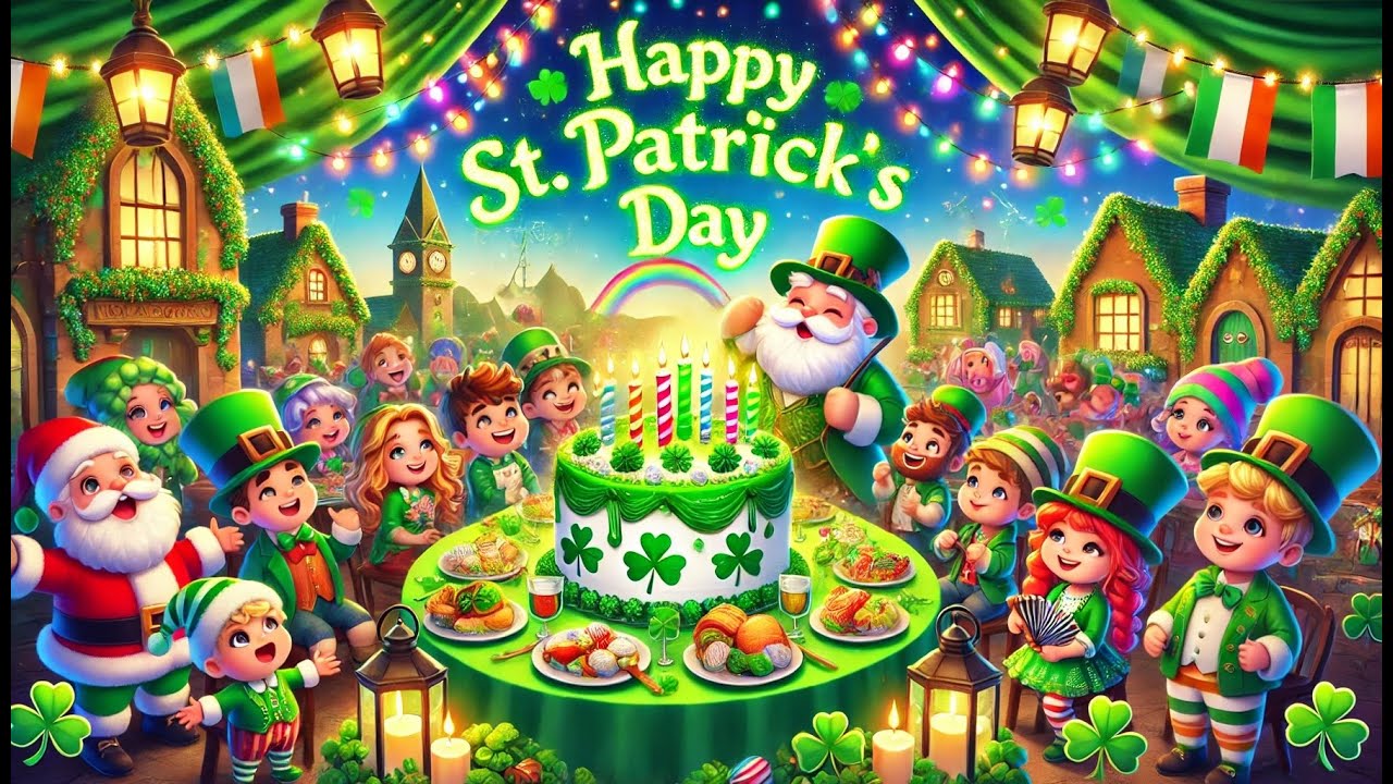 Santa Claus Celebrates St. Patrick's Day – Happy St. Patrick's Day! 🎩🍀🎶 ...