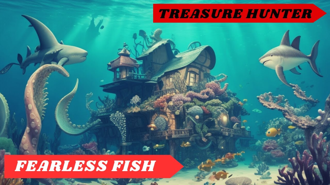 THE FEARLESS FISH & THE OCEANS TREASURE/3D ANIMATION CARTOON/ 3DANIMAL ...