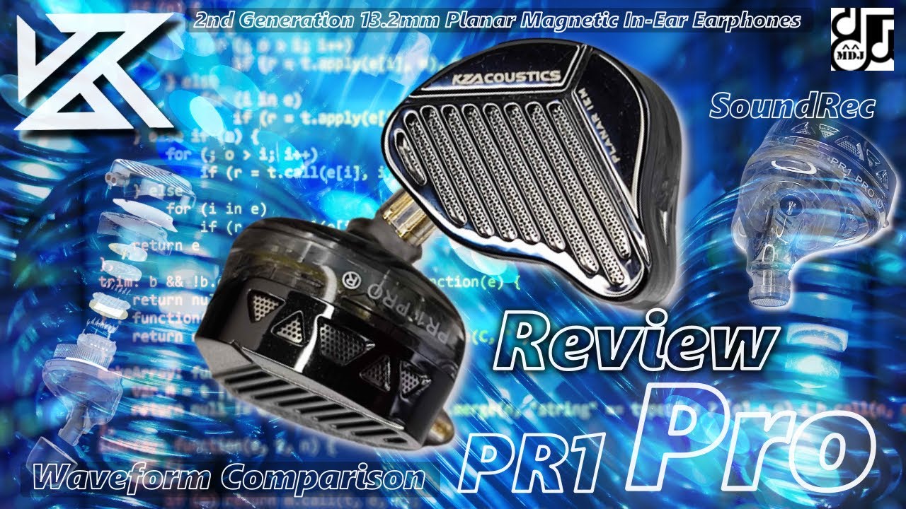 KZ 本気のPlanar「KZ PR1 Pro」中華イヤフォン レビュー・音収録・波形比較 - YouTube