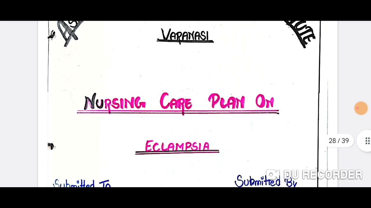 Nursing Care Plan on Eclampsia// Nursing Diagnosis on Eclampsia// NCP on Eclampsia Nursing - YouTube