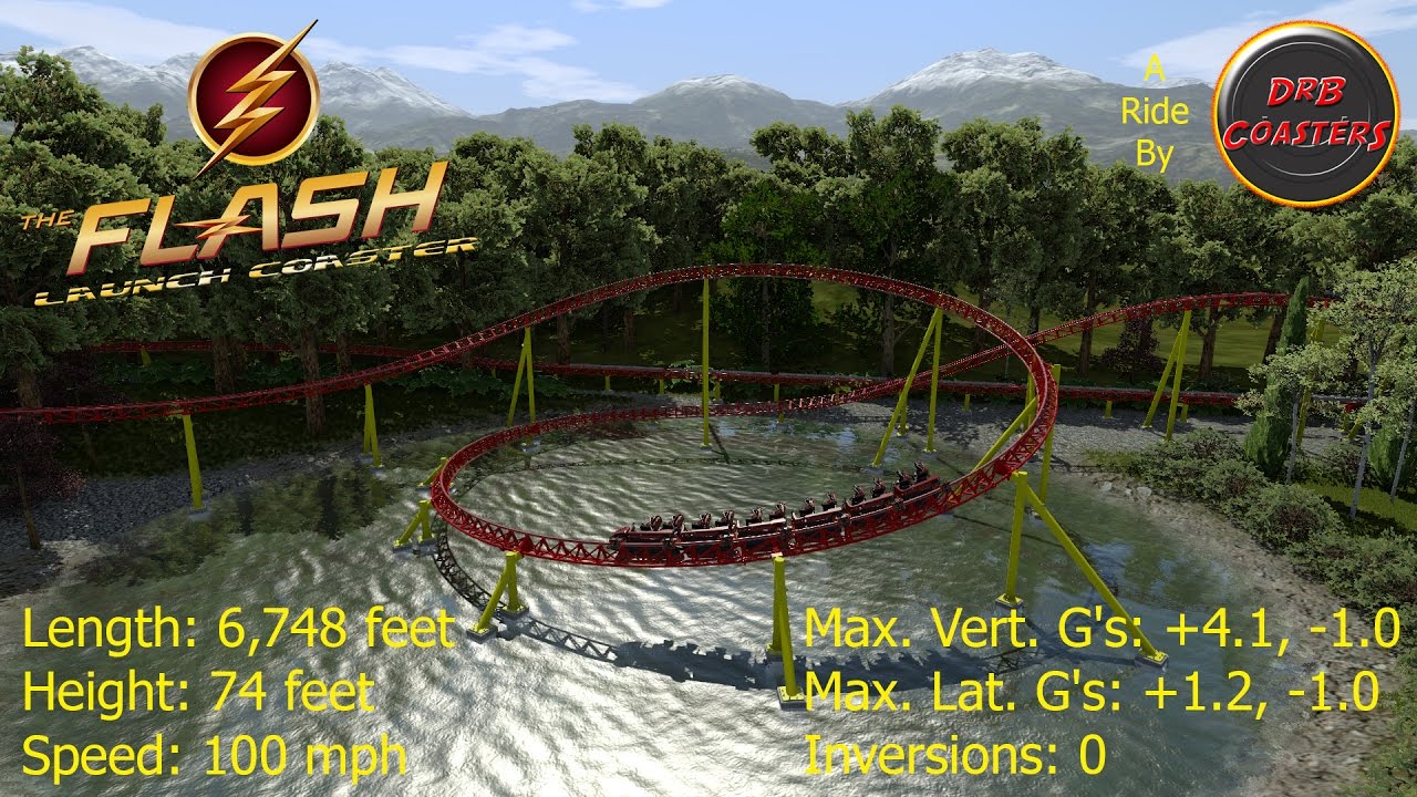 The Flash (Full Ride) A Mack Rides Launch Coaster (NoLimits 2) - YouTube