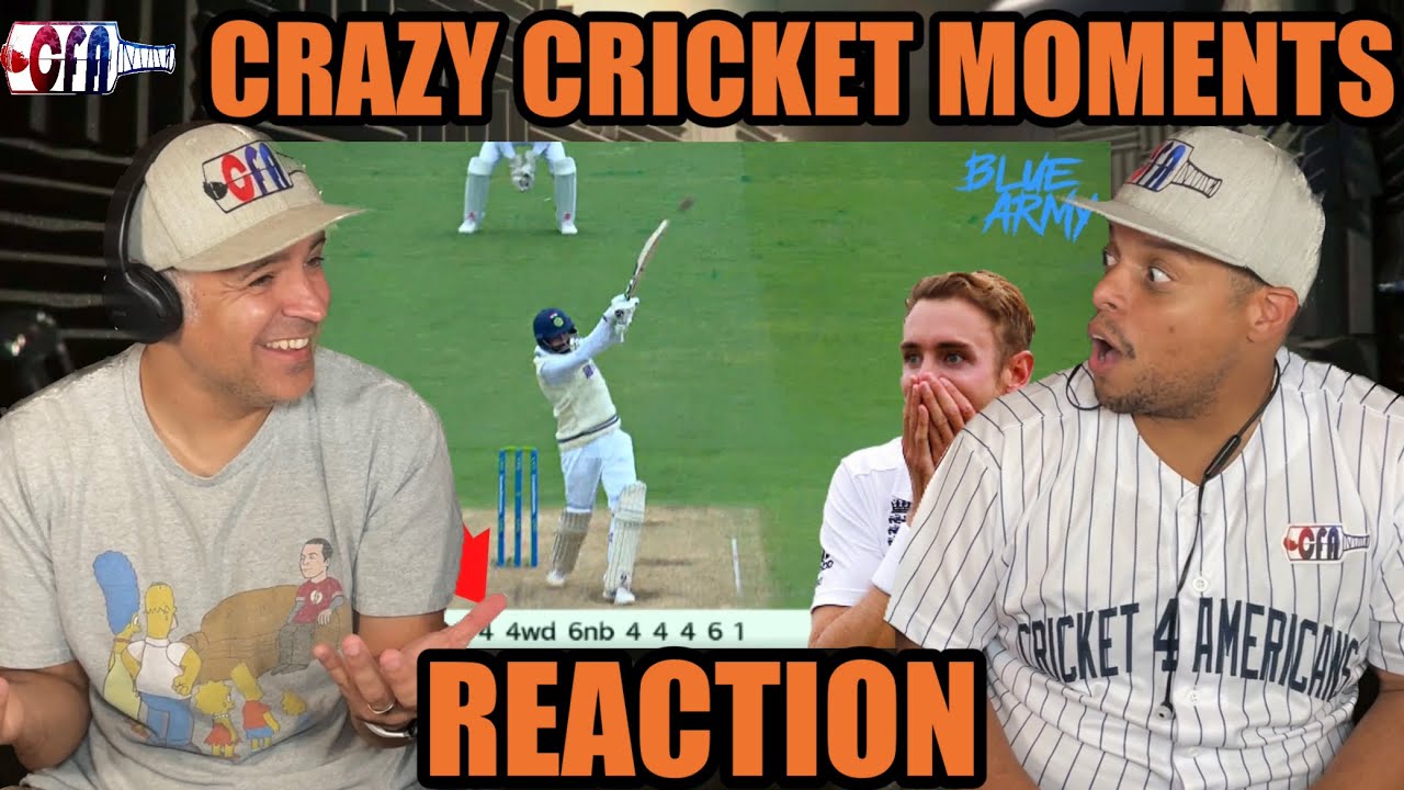 Crazy Cricket Moments REACTION - YouTube