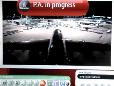 Emirates Airlines Airbus A380 - Nighttime Tail Camera View - YouTube