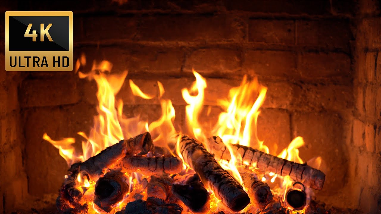 🔥 Perfect Fireplace Burning for Relaxation | Cozy Fireplace 4K with ...