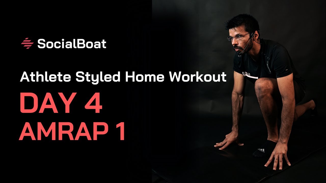 Athlete Styled Home Workout | DAY 4 - AMRAP Workout 1 | Home Workout ...