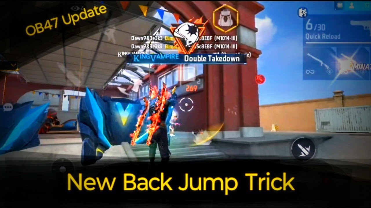 back jump trick free fire | free fire new back jump trick| ff new ...