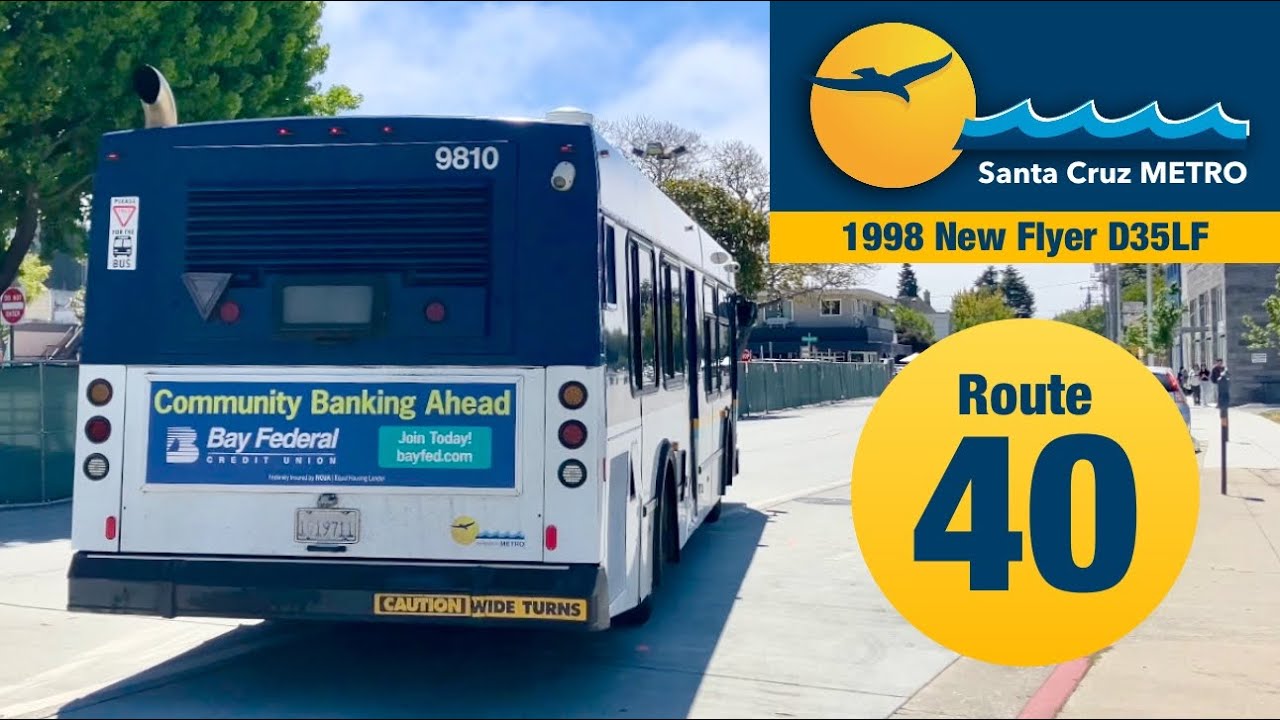 RARE! Santa Cruz Metro 1998 New Flyer D35LF with a Detroit Diesel ...