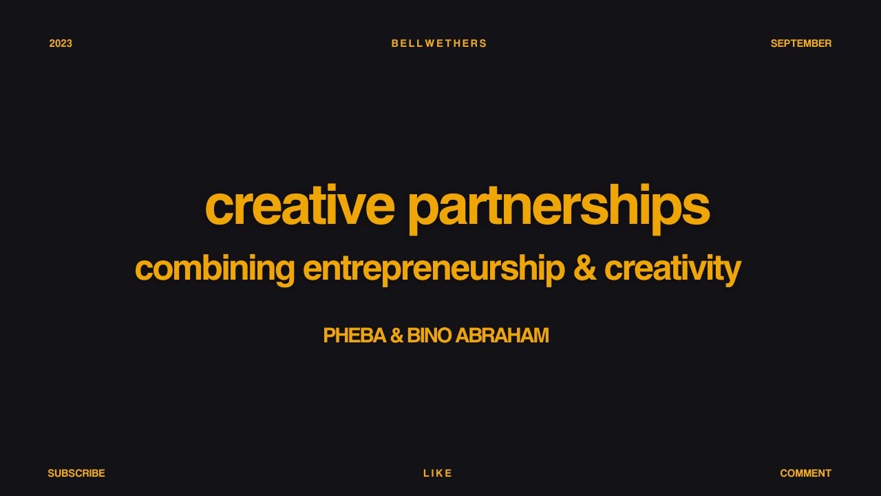 Creative Partnerships : Combining creativity and entrepreneurship - YouTube
