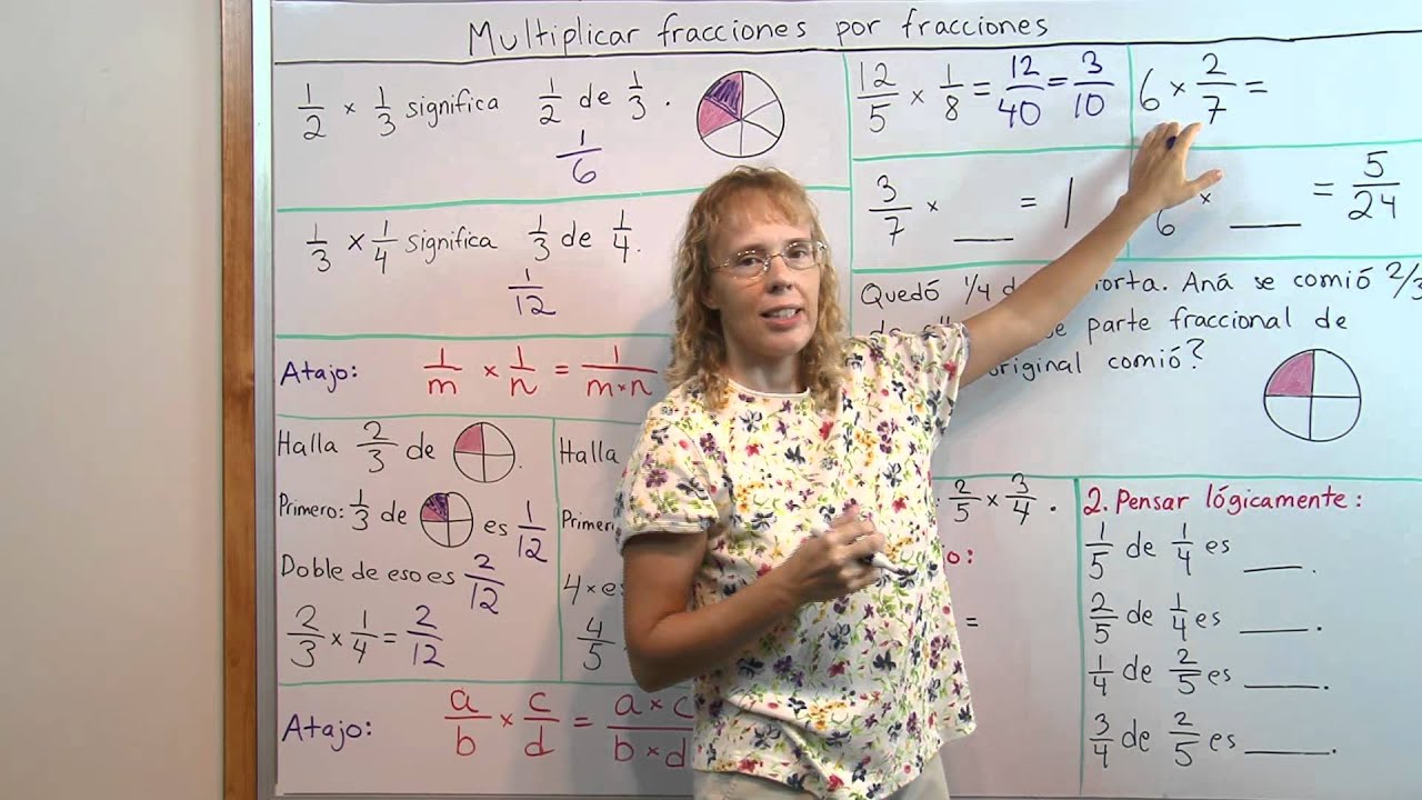 Multiplicar fracciones por fracciones - YouTube