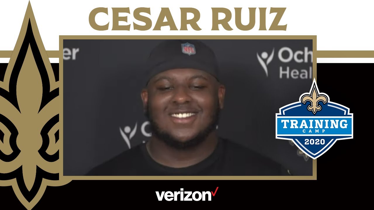 Cesar Ruiz on the Difference in Playing Center and Guard | Saints ...
