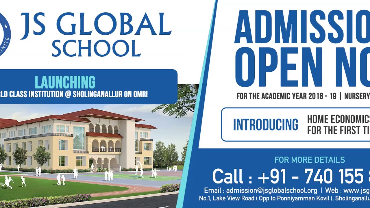 JS GLOBAL SCHOOL at Sholinganallur Omr Chennai - YouTube