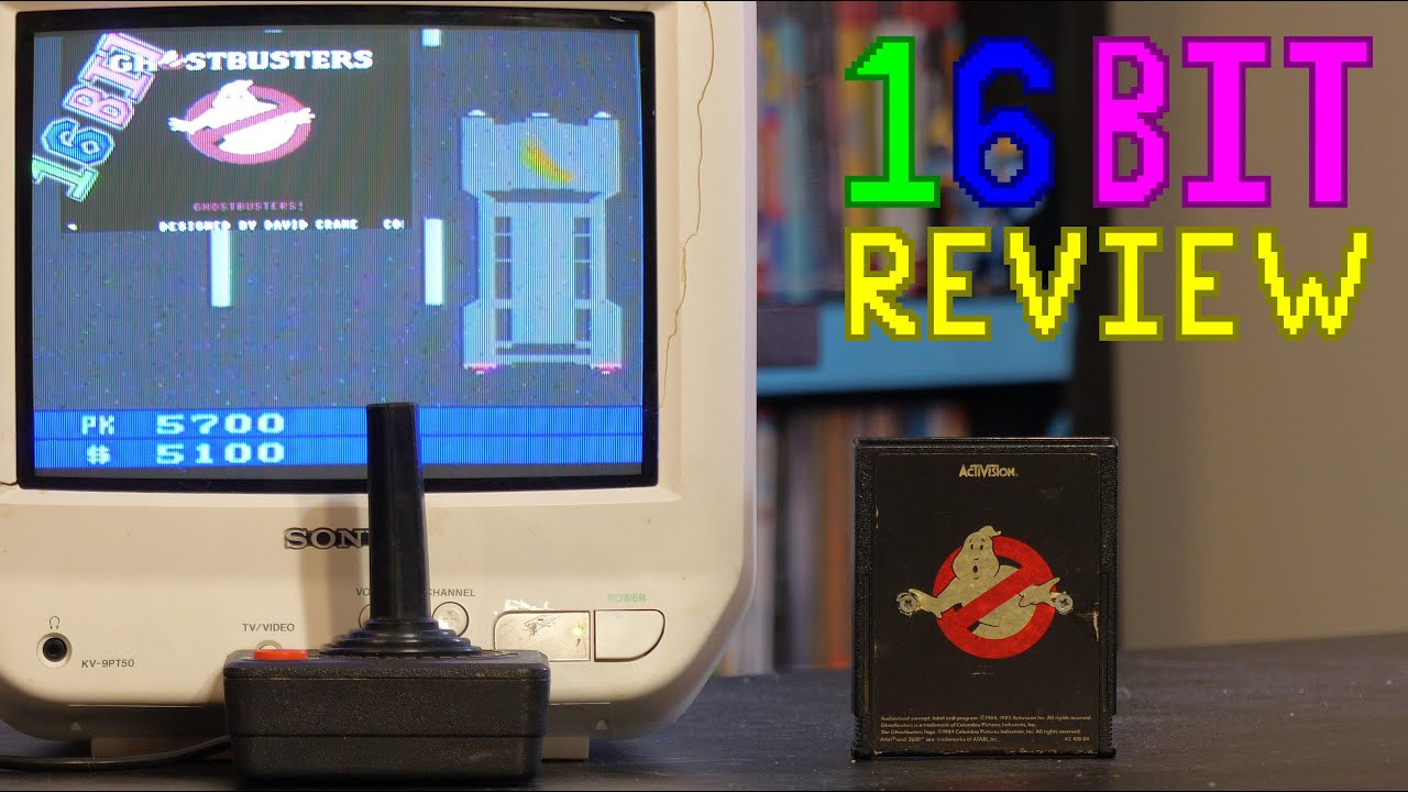 Ghostbusters Atari 2600 Review - 16 Bit Game Review - YouTube