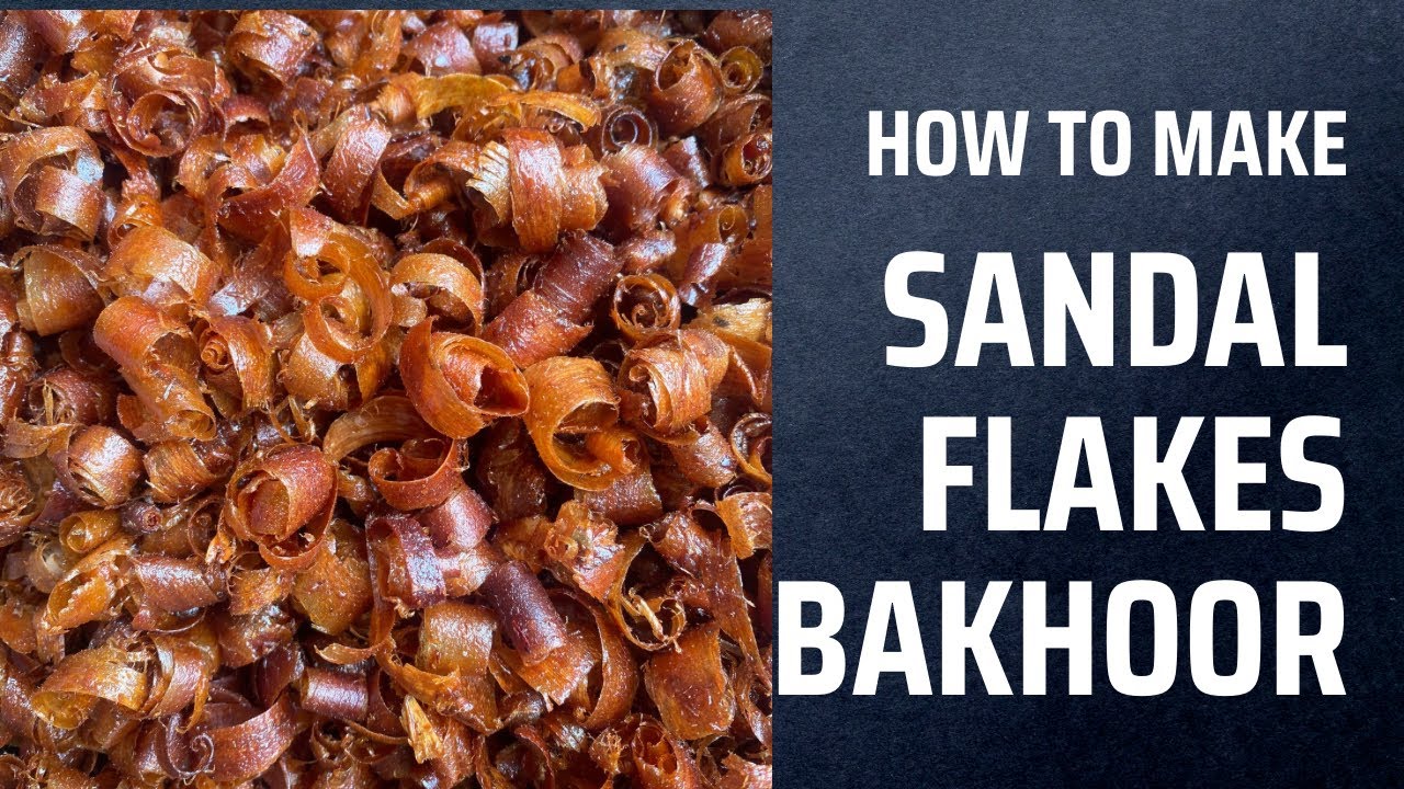 How to make sandal flakes Bakhoor/ incense/ Turaren wuta. - YouTube