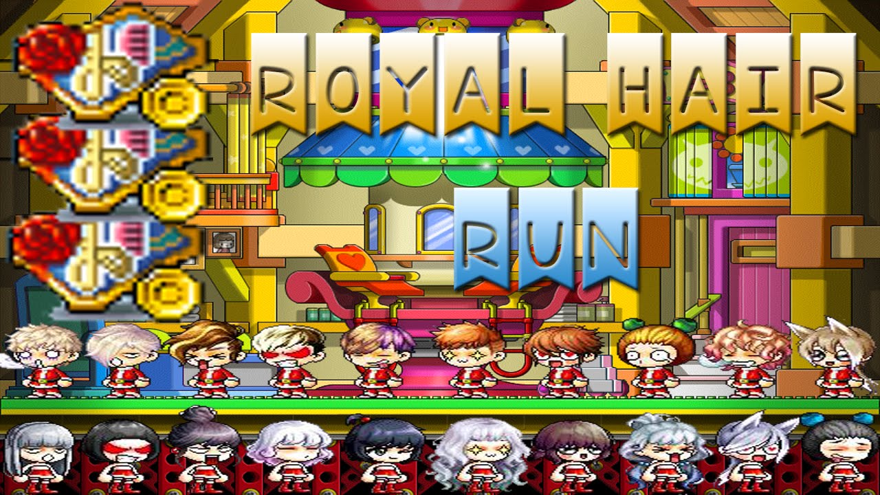 Maplestory: I LOVE ROYAL HAIRS!!!!!!! - YouTube