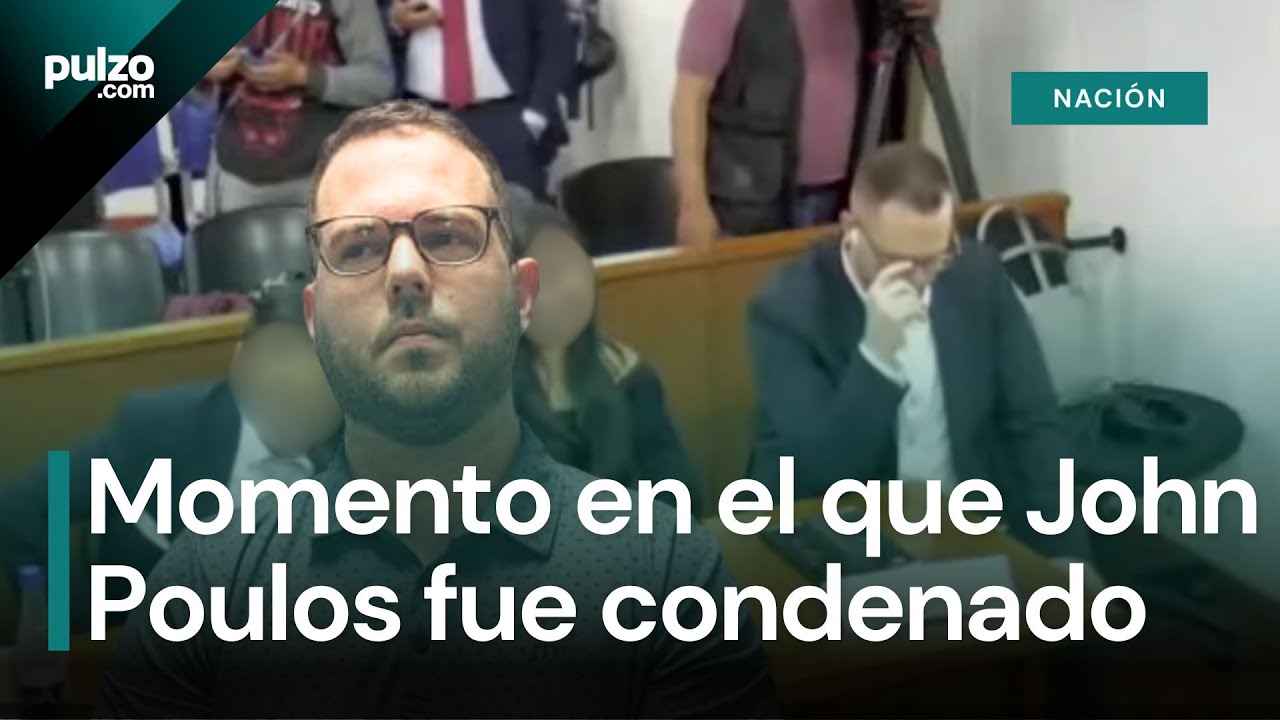 Imágenes del momento en que John Poulos fue condenado a 42 años de ...