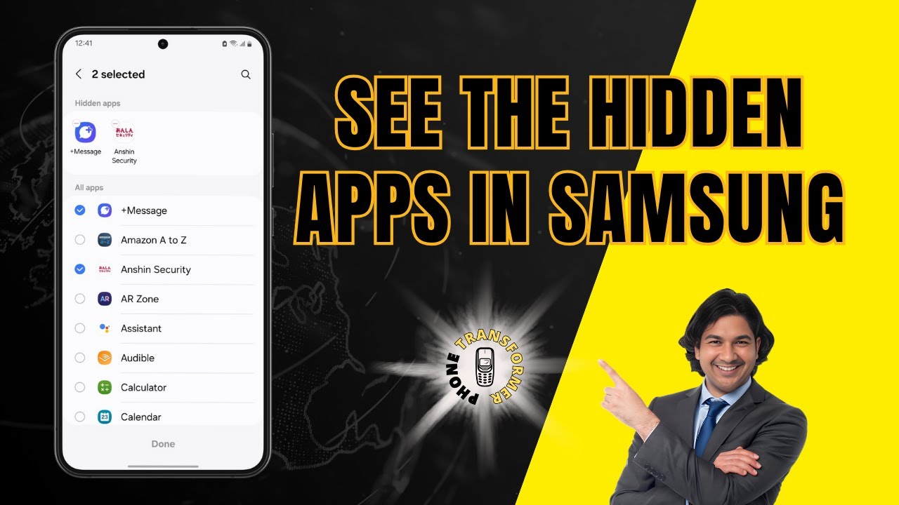 How to See the Hidden Apps in Samsung - YouTube