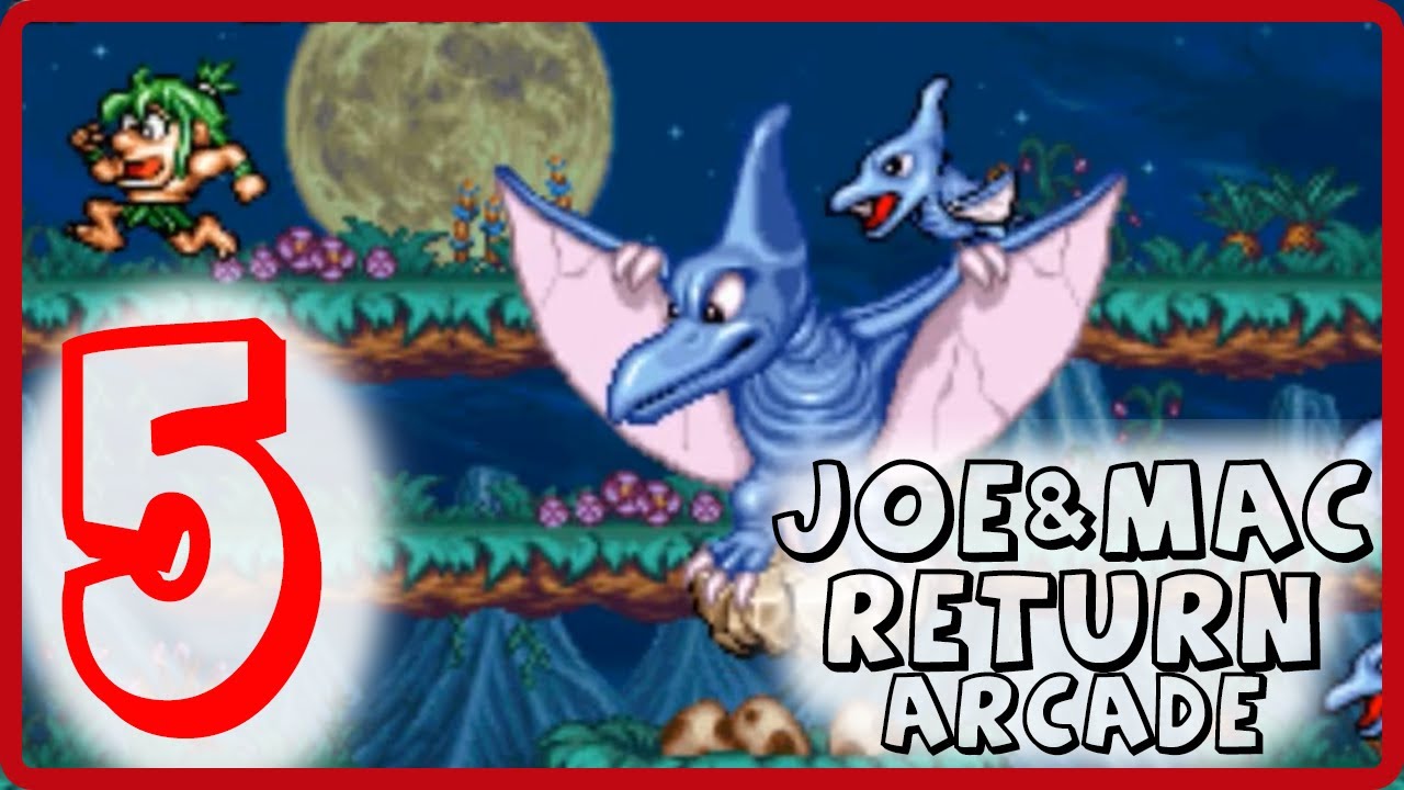 Joe & mac Return 1994 Arcade - PTERODACTILO! - YouTube