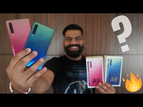 Samsung Galaxy A9 Unboxing & First Look - 4 Cameras🔥🔥🔥