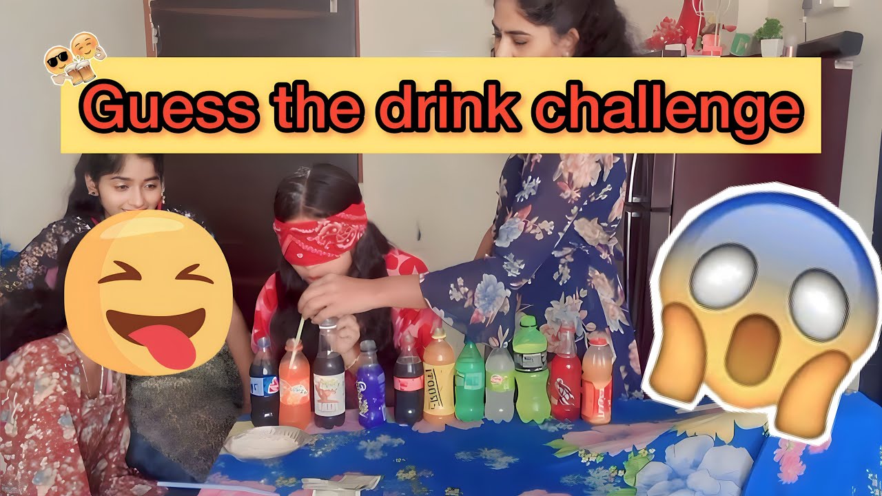 Guess the drink challenge 😝 | soft drink challenge - YouTube