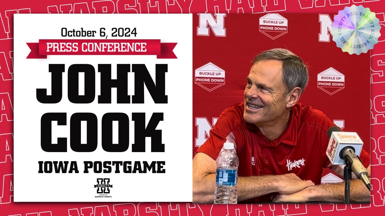 John Cook After Nebraska Volleyball Sweeps Iowa | October 6, 2024 - YouTube