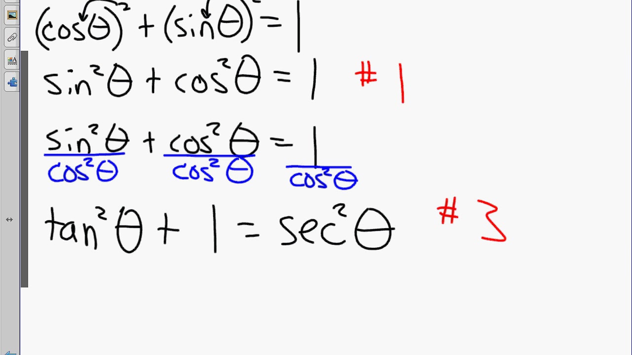 College Algebra Unit 5 2 Notes Exact Values and Pythagorean Identities ...