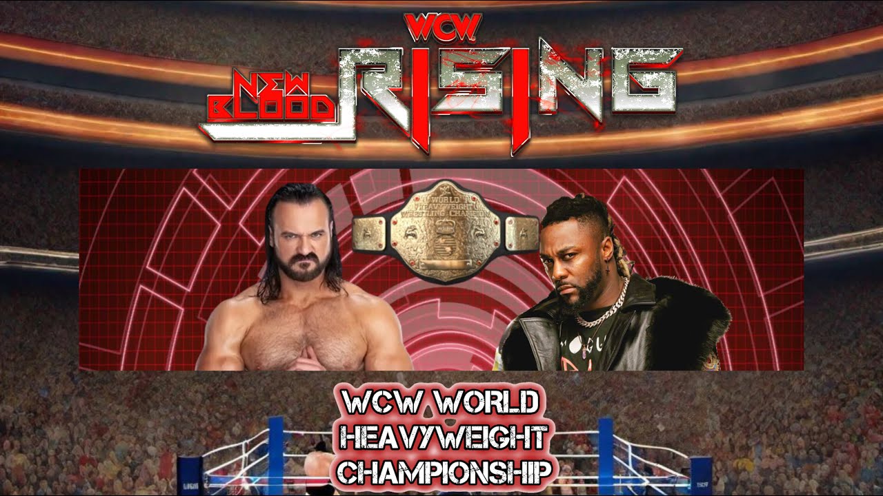 WCW New Blood Rising Main Event Drew McIntyre vs Swerve Strickland WCW ...