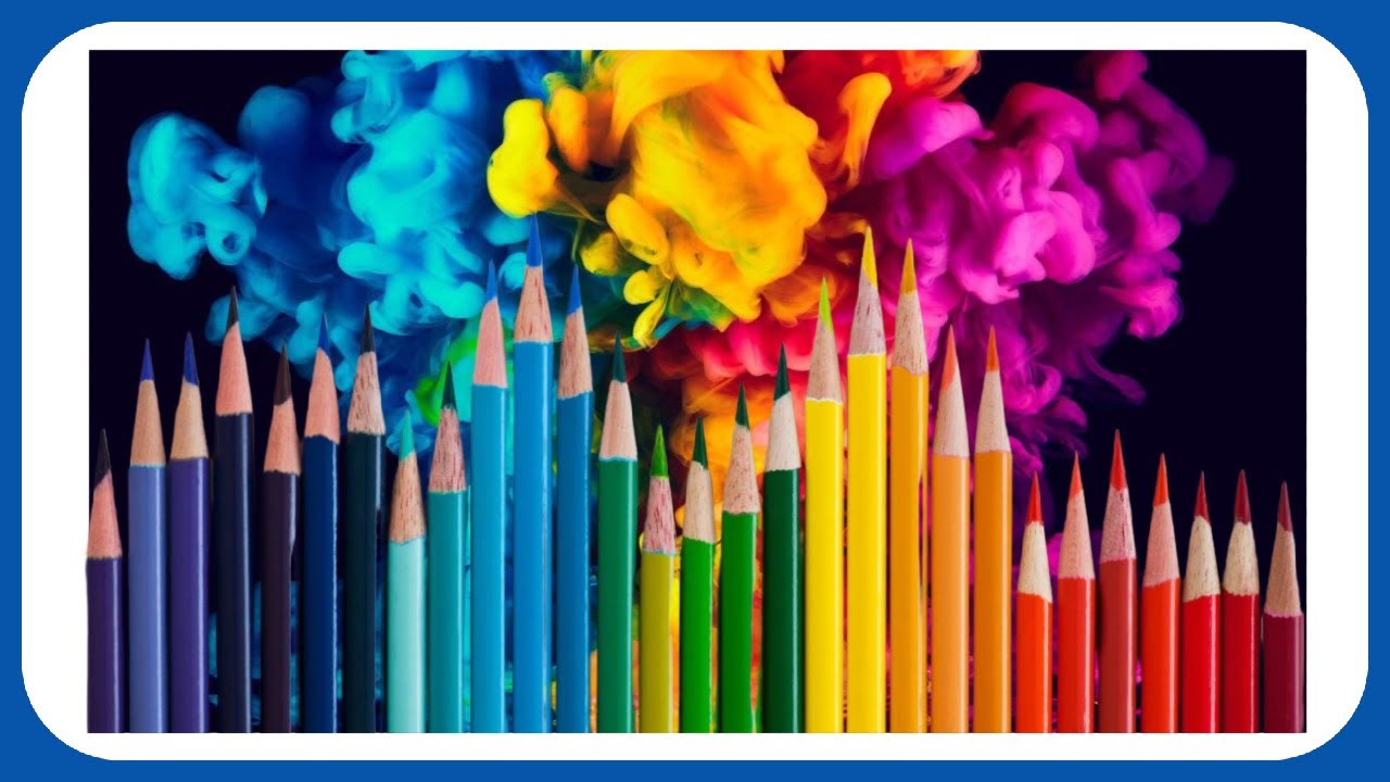 Rainbow Colors In Order Colored Pencils