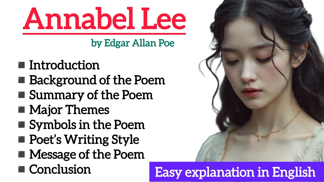 Annabel Lee Poem Summary, Themes & Symbols | Edgar Allan Poe - YouTube