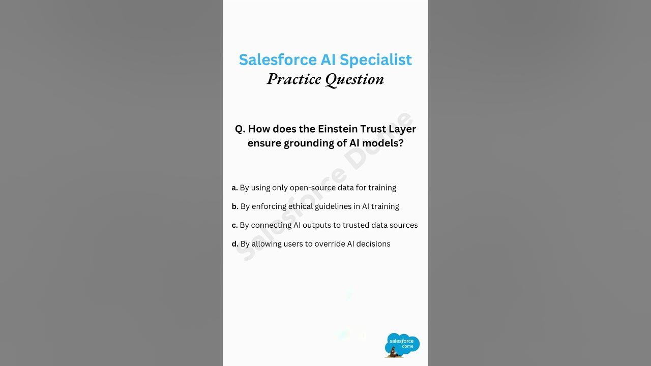 Salesforce Ai Specialist 100 Practice Questions Salesforce Dome