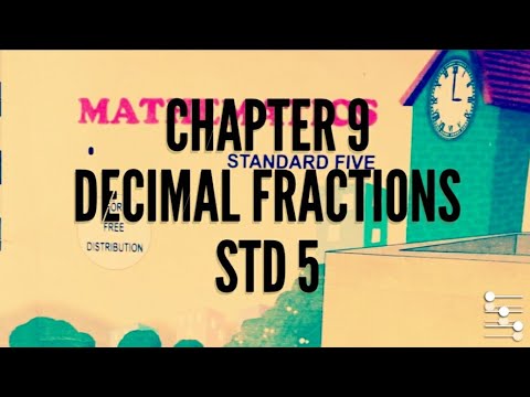 Decimal Fractions std 5।5th std maths। SSC board maths class 5। - YouTube