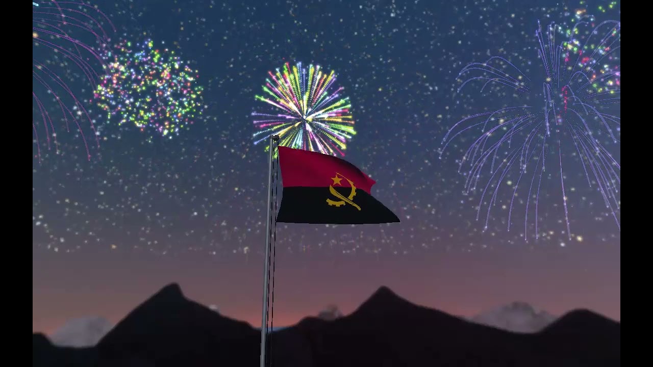 Angola flag animation - YouTube