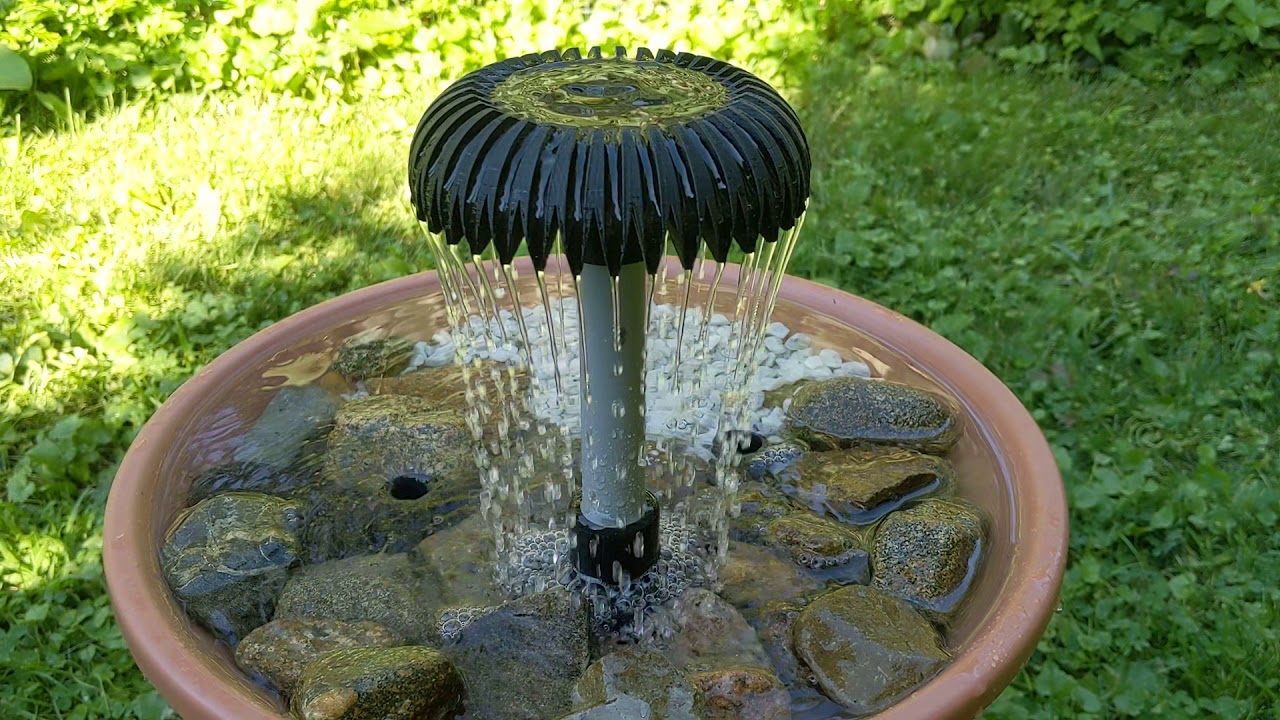 fountain with drip curtain - YouTube