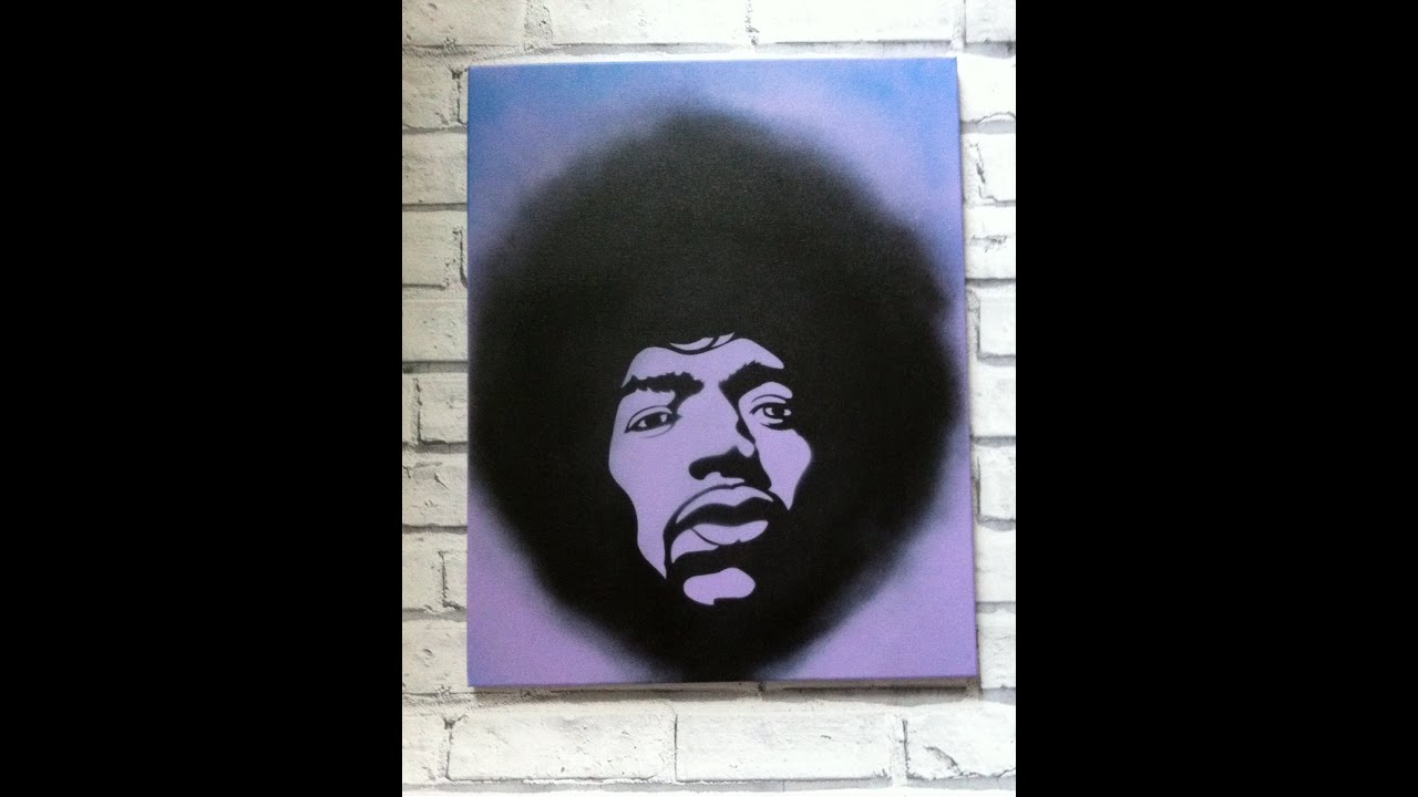 Jimi Hendrix Stencil - YouTube