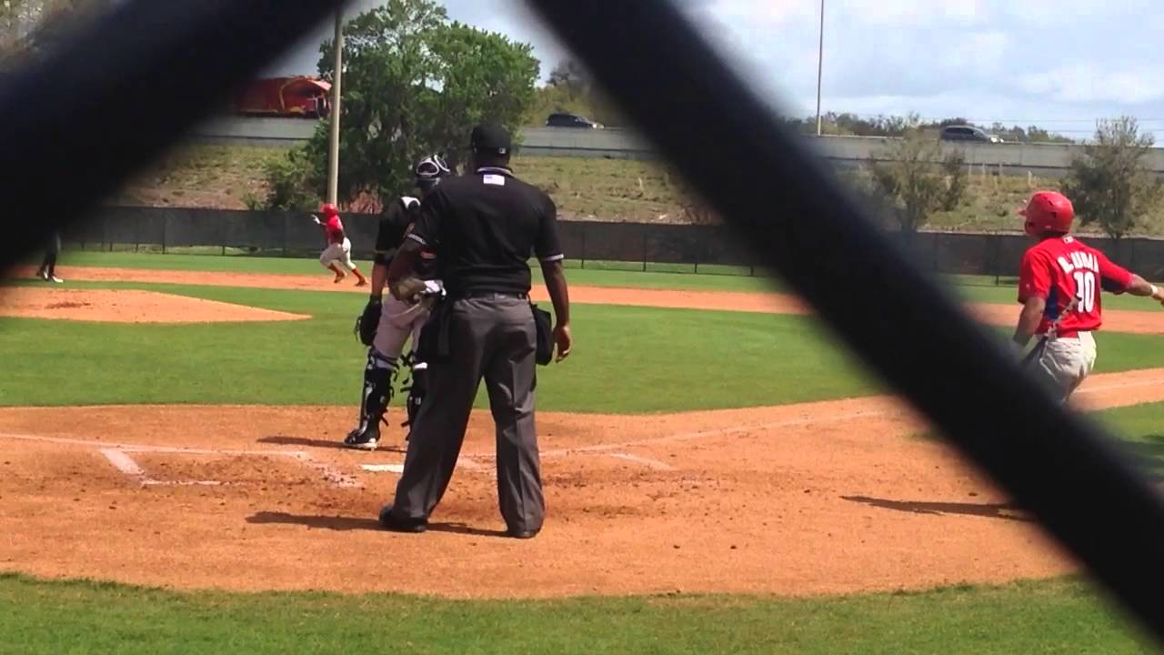 Josh Tobias hits RBI triple - YouTube