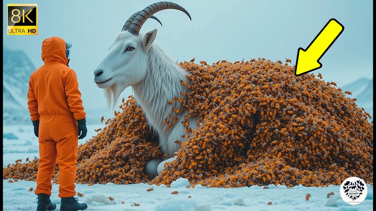 Rescue Team Saves Male Goat from Millions of Terrifying Insects! - YouTube
