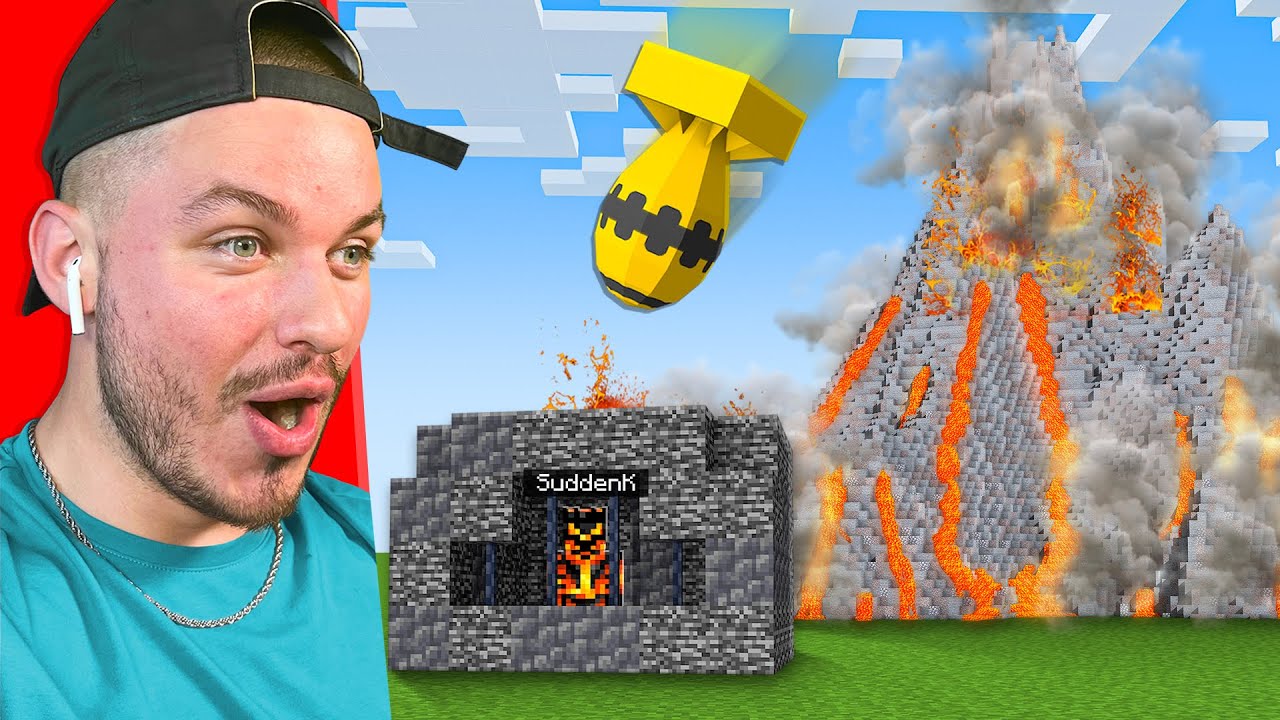 Testing Natural Disaster Build Hacks in Minecraft - YouTube