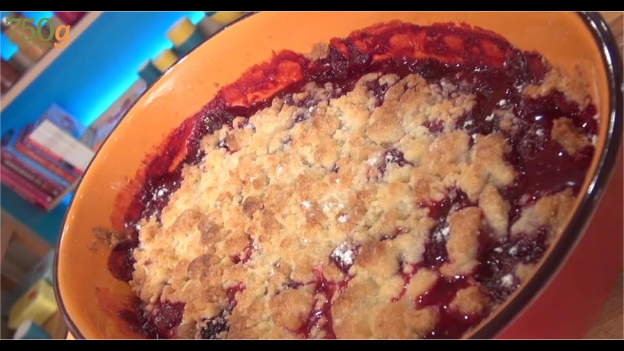 Recette de Crumble aux fruits rouges - 750g - YouTube