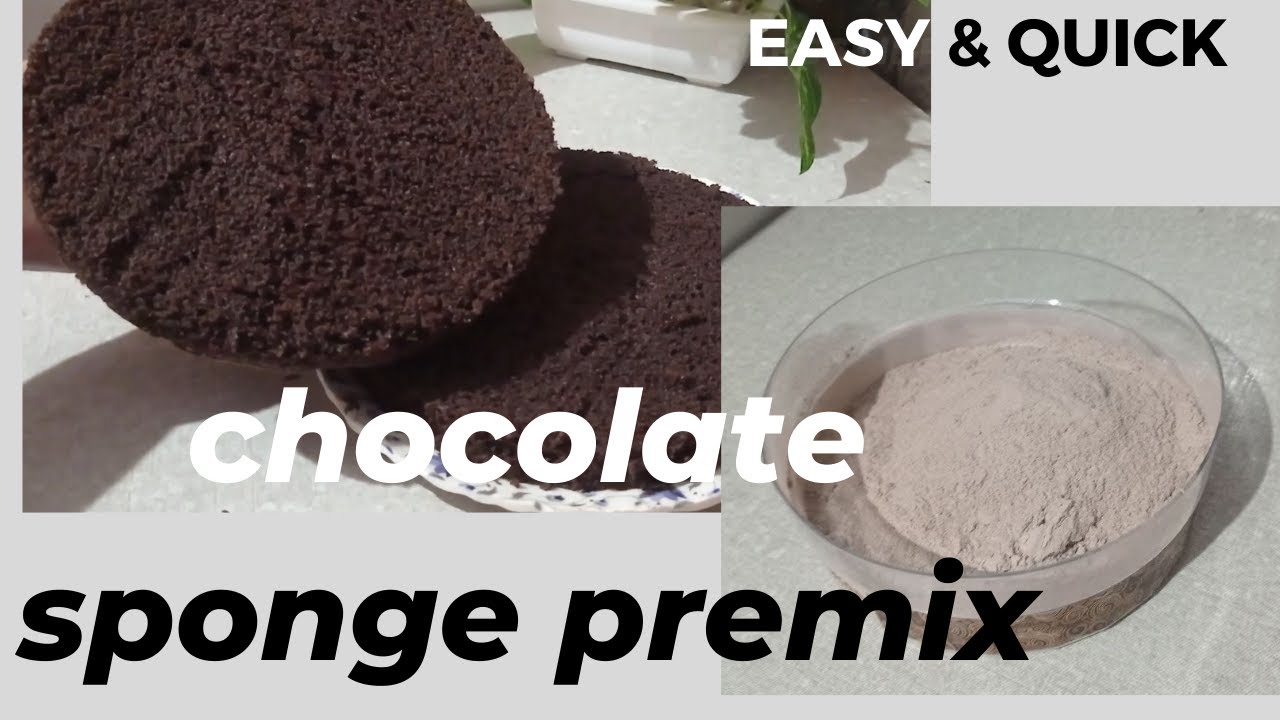 how to make CHOCOLATE SPONGE PREMIX | simple recipe - YouTube