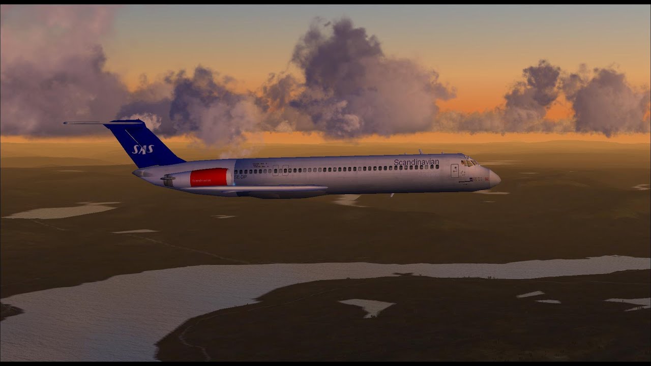 [ FSX] SAS MD-83 Sunrise Takeoff from Oslo [HD] - YouTube