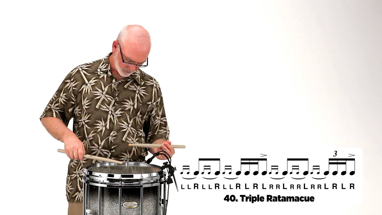 Pearl Drum Rudiments - Triple Ratamacue - YouTube