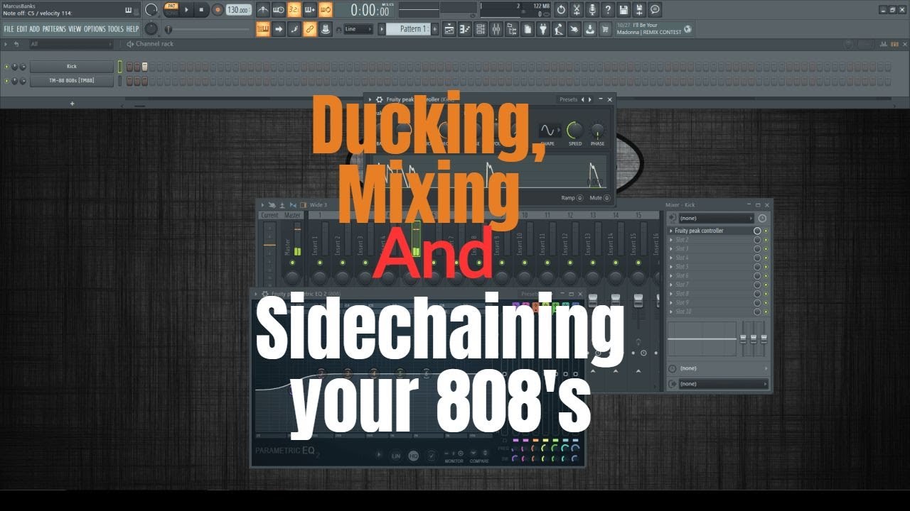 Sidechaining and Ducking of Your Kick and 808s- Marcus Banks of M.Banks Music - YouTube