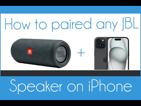 How to pair JBL Speaker to iPhone - YouTube