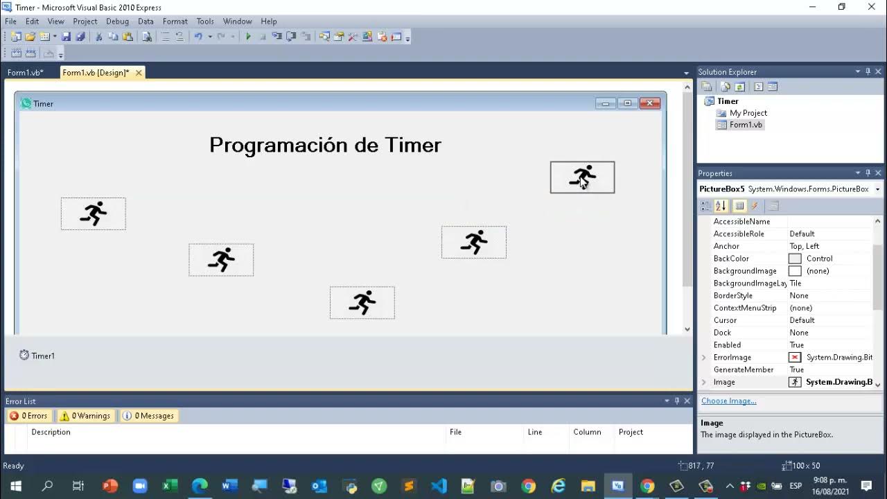 Programación de Animación mediante Herramientas Timer Mauricio Mejía ...