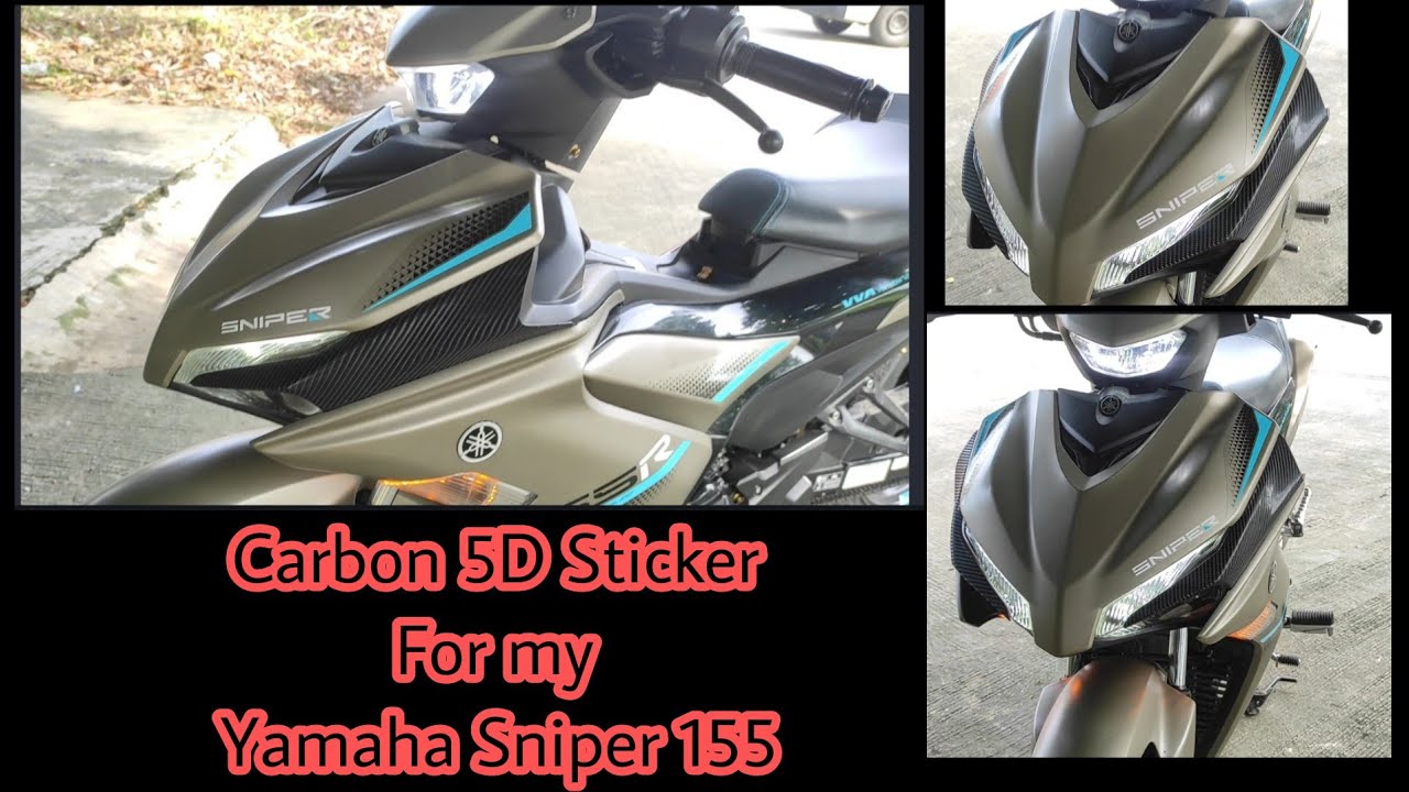 YAMAHA SNIPER 155 ( CARBON STICKER ) Ang Sikreto para mawala ang Gasgas ...