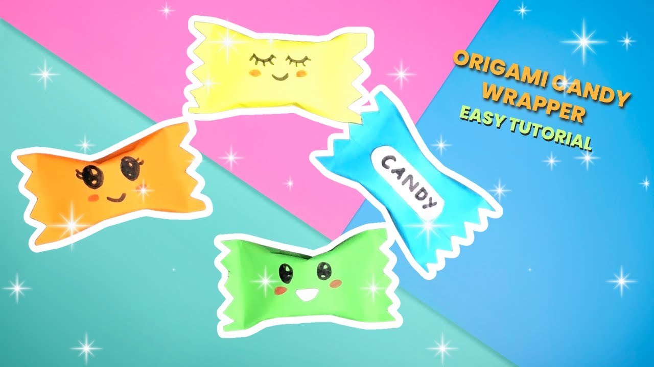 Origami Candy Wrapper | School Paper Craft Ideas | DIY | Hello Origami ...